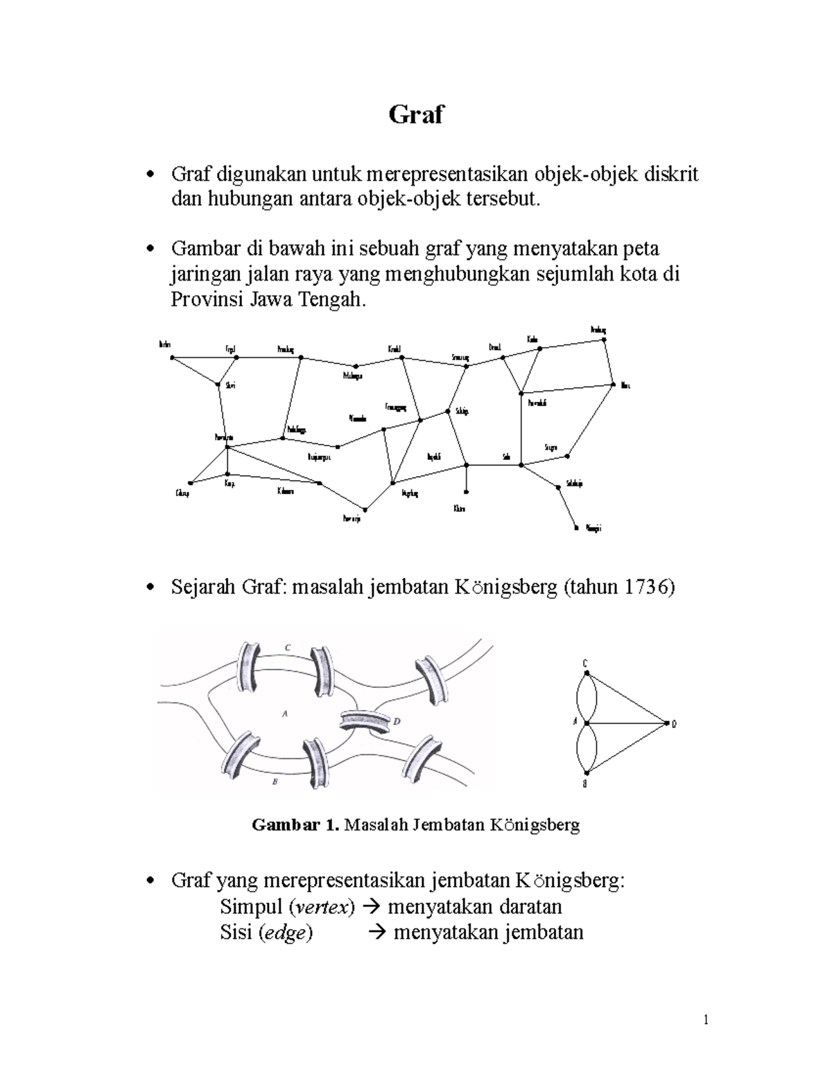 Graf-1 - Bermanfaat - Graf Graf digunakan untuk merepresentasikan objek ...