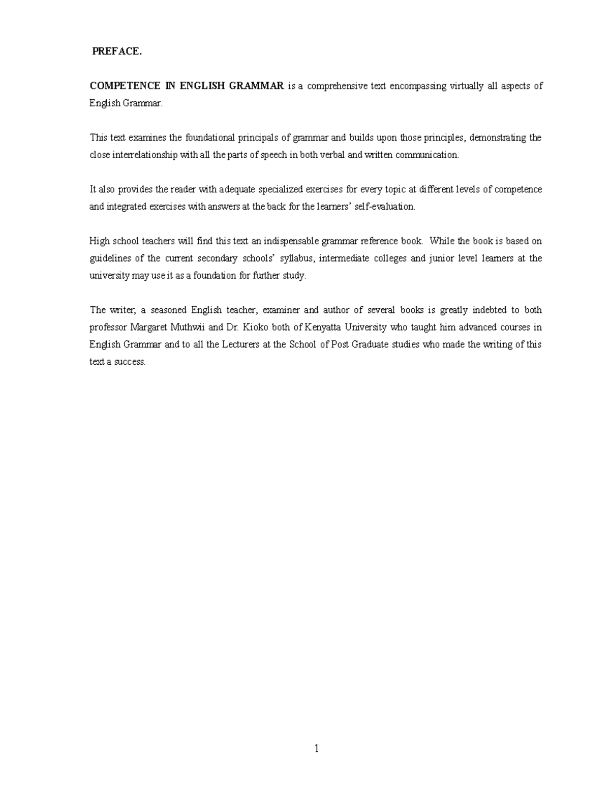 English Grammar BOOK - PREFACE. COMPETENCE IN ENGLISH GRAMMAR is a ...