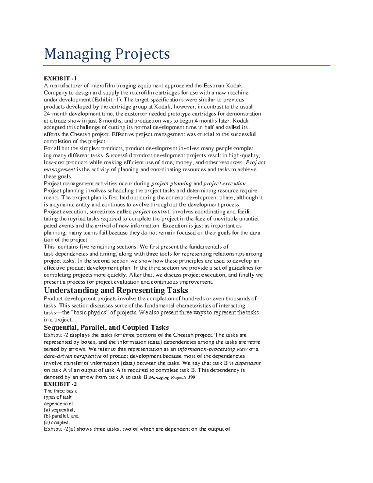 Managing Projects - Hey friends! This thread contains quality notes ...