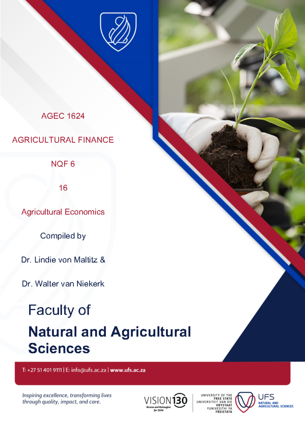 AGEC1624 study guide 2024 main campus - AGEC 1624 AGRICULTURAL FINANCE ...