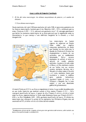 Esquema Resúmenes Historia Medieval I v2 - TEMA 1. LAS MIGRACIONES GERMÁNICAS. EL FIN DEL ...