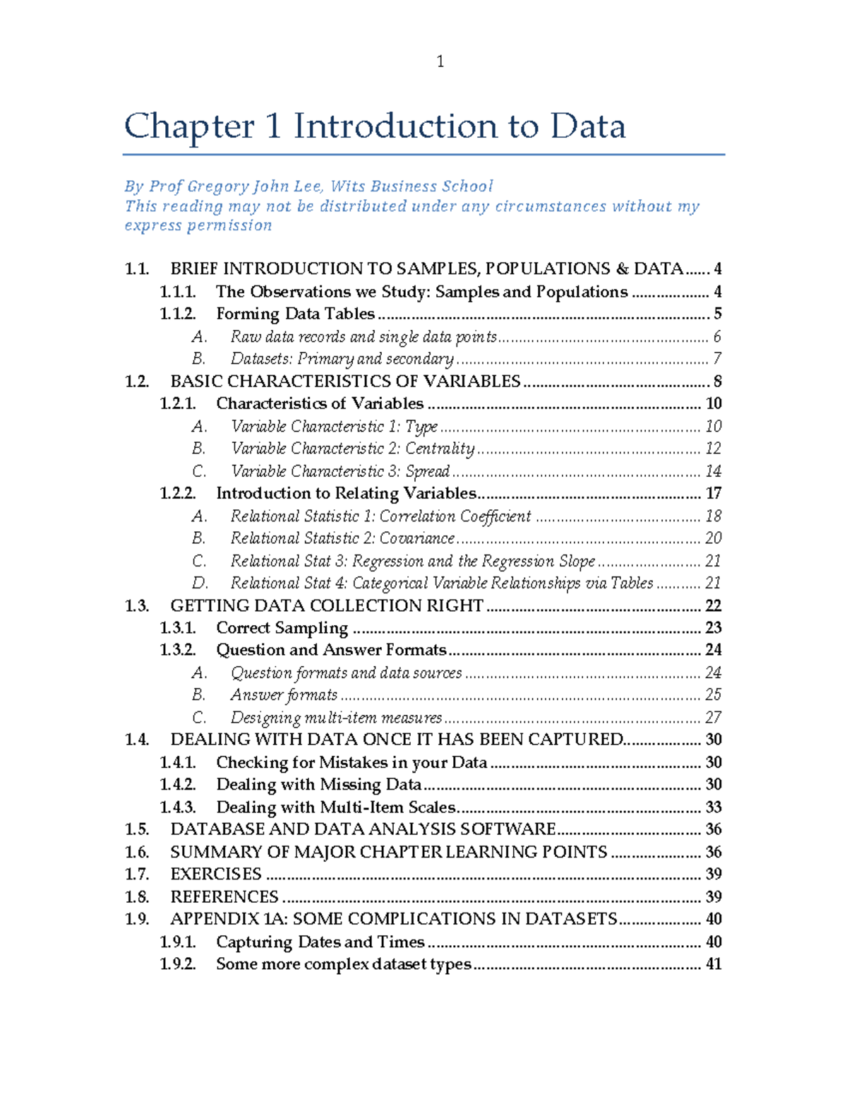 Introduction to Data - 1. The Observations we Study: Samples and ...