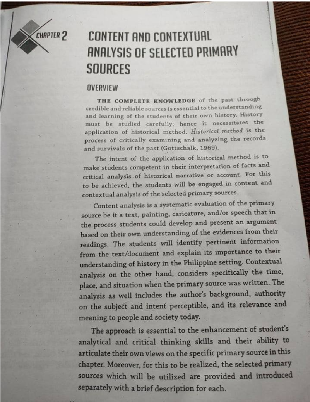 GEC 2 Module 2 3 - CHAPTER 2 CONTENT AND CONTEXTUAL ANALYSIS OF SELECTED PRIMARY SOURCES ...