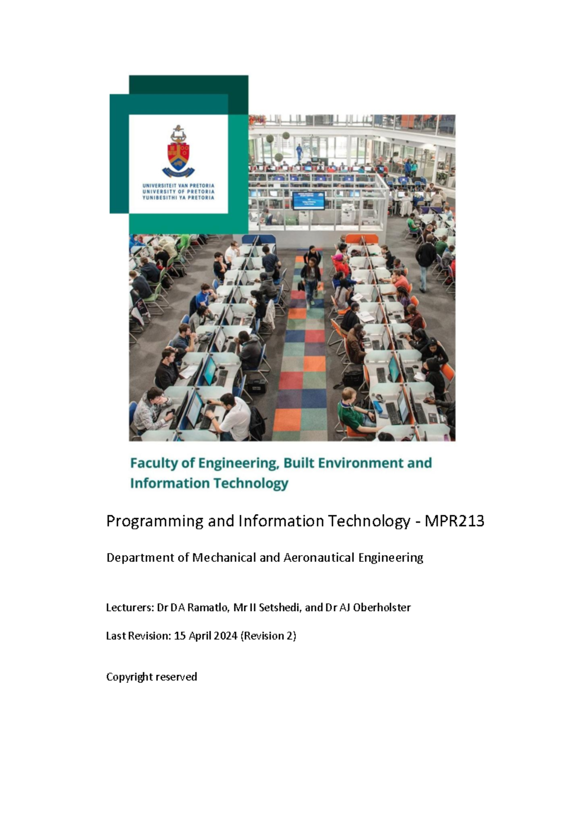 MPR 213 Study Guide 2024 R2 - Programming and Information Technology - MPR Department of ...