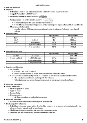 lecture on chem - OCR A Level Chemistry A Topic 1: Introduction to ...