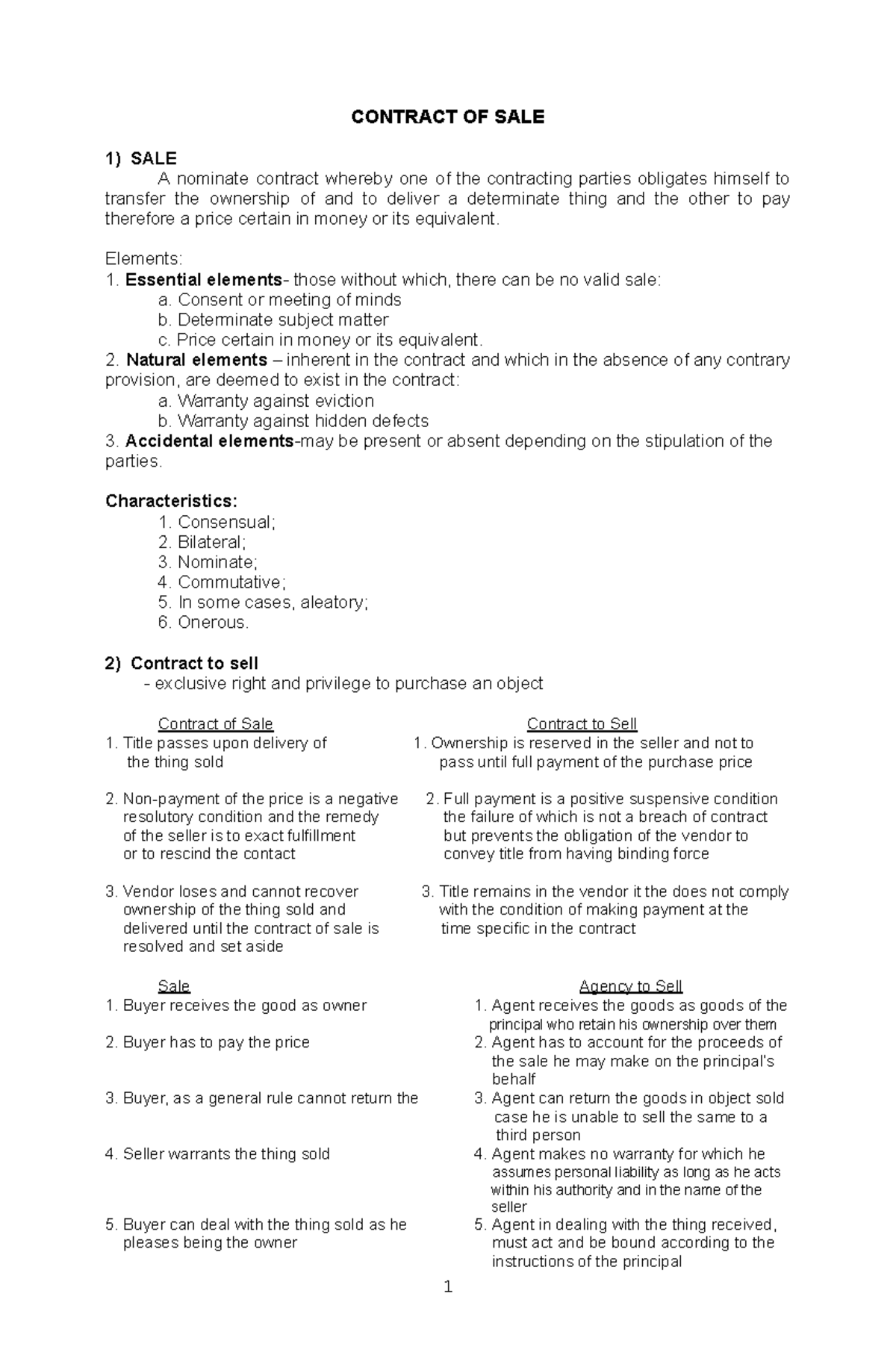 Contract-OF-SALE - rtyhujjythgrfe - CONTRACT OF SALE 1) SALE A nominate ...