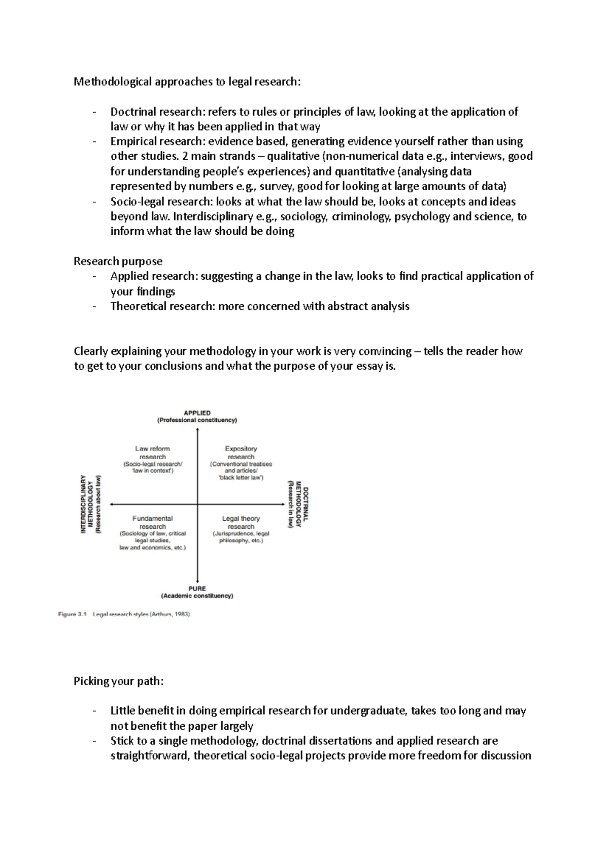 Methodological approaches to legal research - Methodological approaches ...