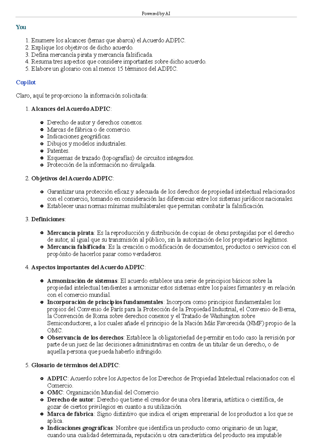 resumen unidad 2 - Powered by AI You Enumere los alcances (temas que ...