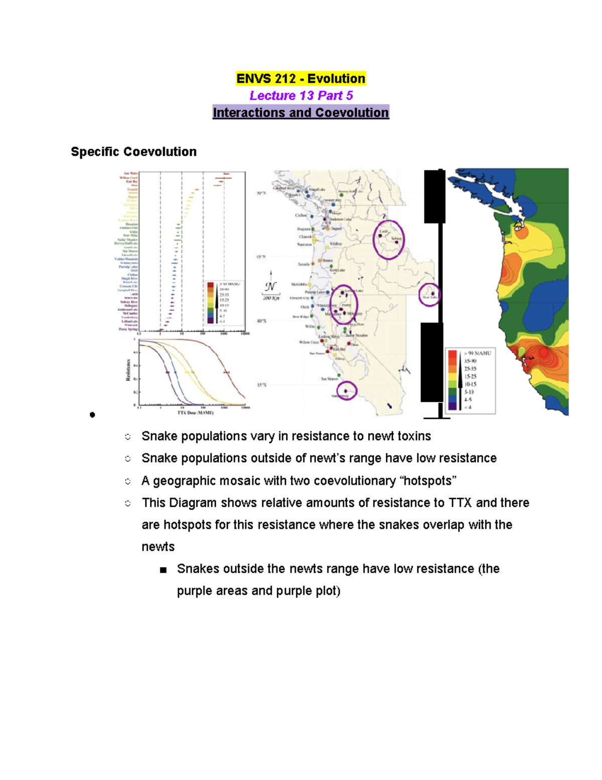 ENVS 212 Lecture 13 Part 5 - Spring 2020 - ENVS 212 - Evolution Lecture 13 Part 5 Interactions ...