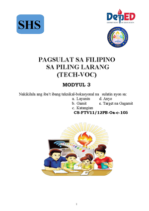 Repleksyon - reflection paper - Gawain Blg. 1 Repleksyong Papel Lingid ...