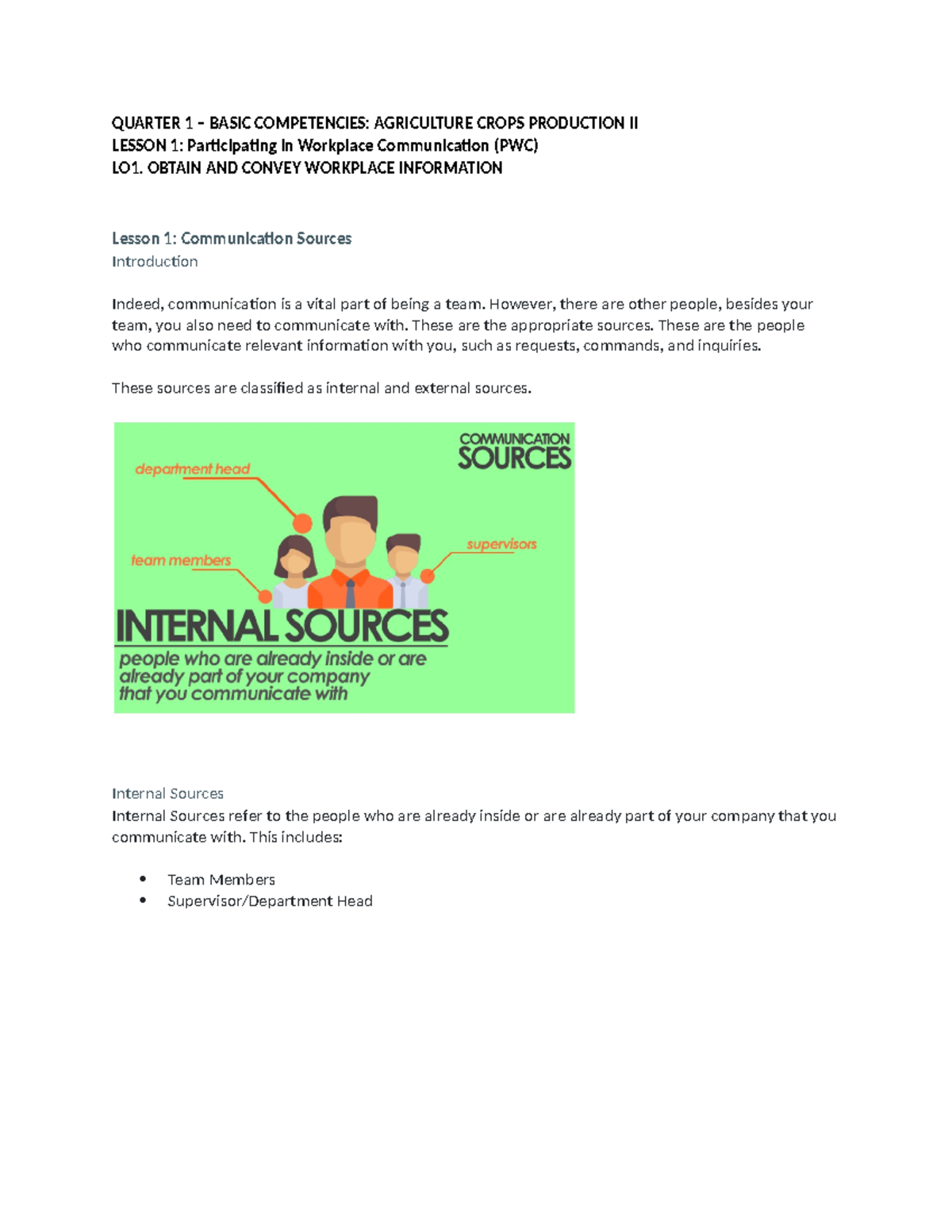 Farm School Lesson 1 LO1 Week2 - QUARTER 1 – BASIC COMPETENCIES ...