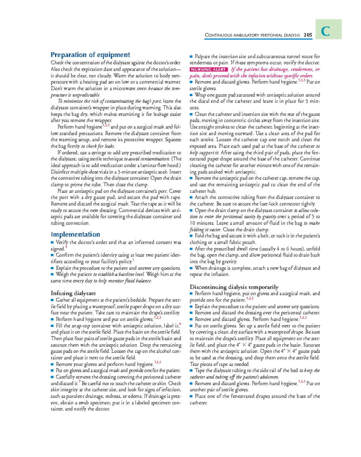 Nursing procedures 52 - Preparation of equipment Check the ...