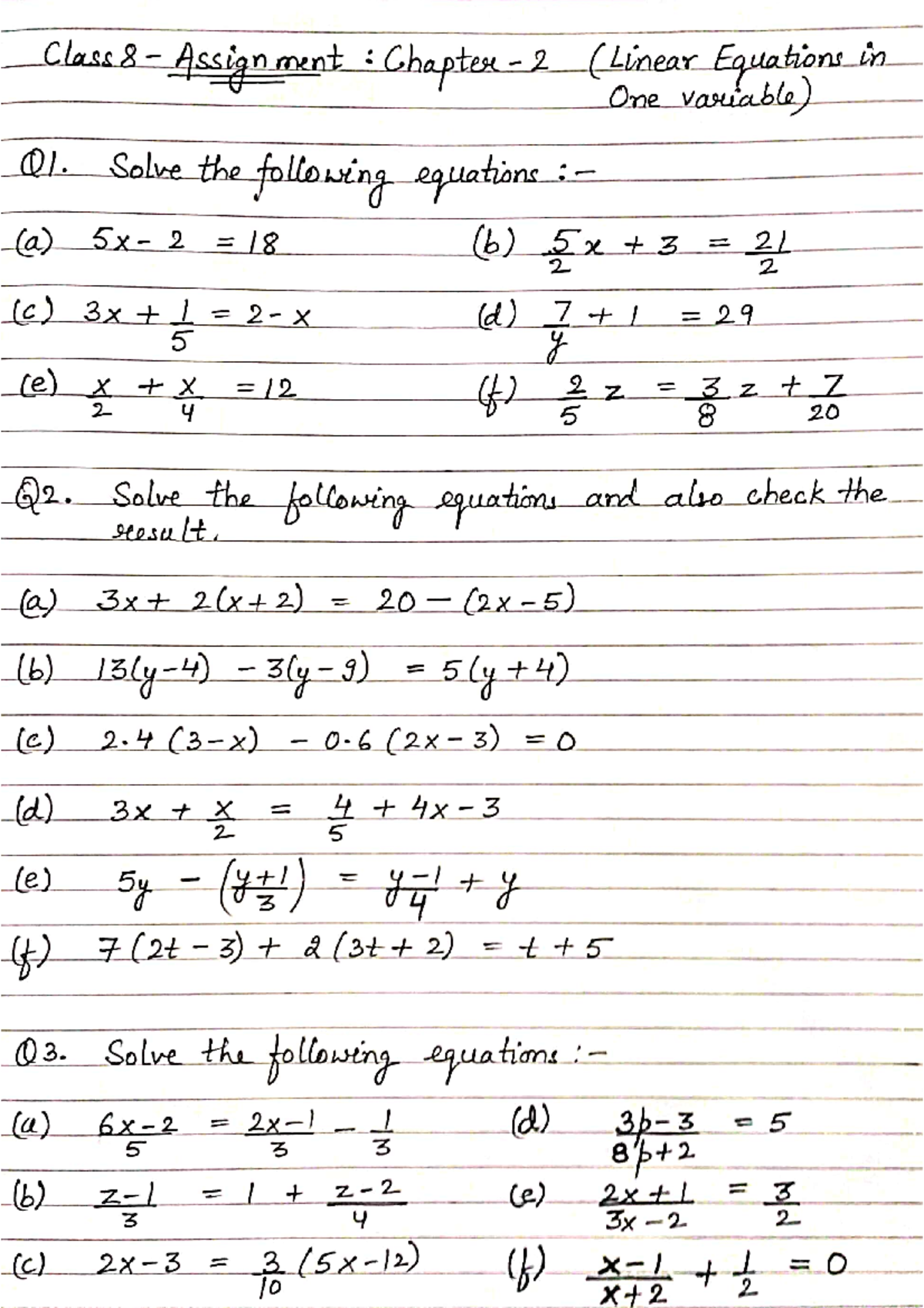 Assignment class 8 ch 2 - Notes - Union public service commission - Studocu