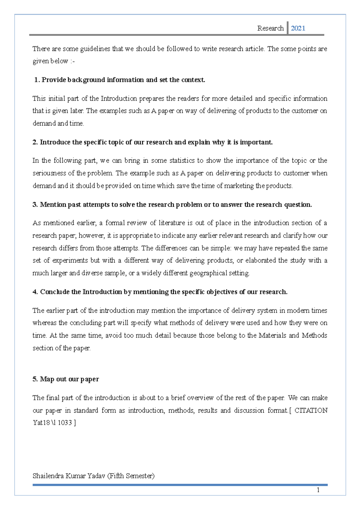 How to write introduction and conclusion of research - Research 2021 ...