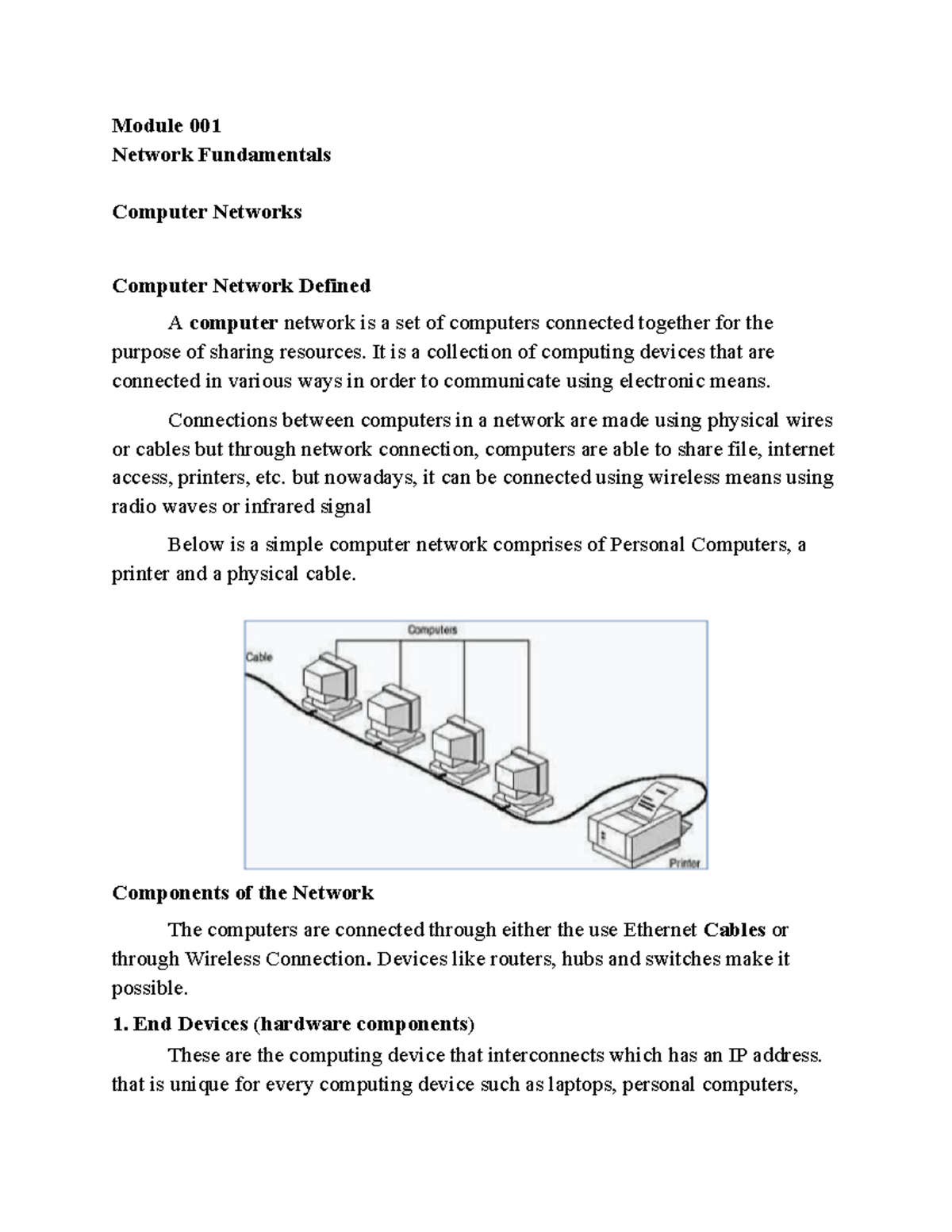 CO1-MIS6223 - Aaaaaaaaa - Module 001 Network Fundamentals Computer Networks Computer Network ...