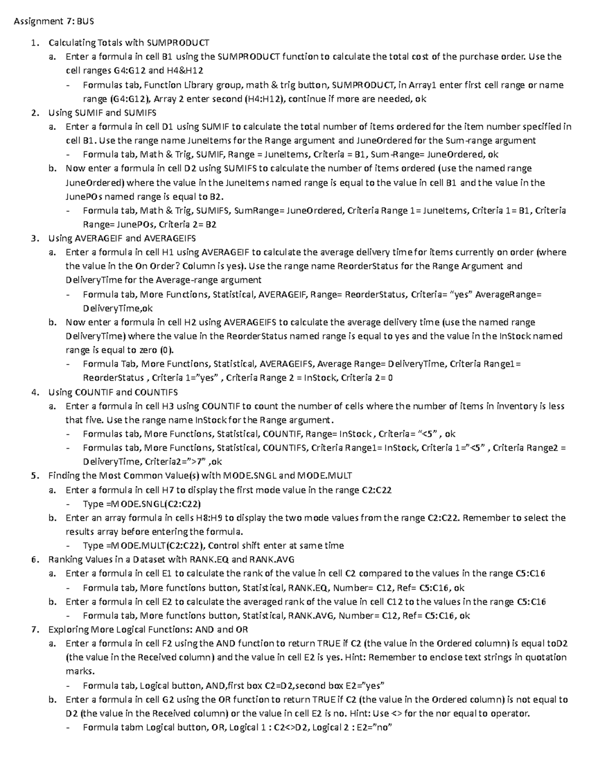 BUSI 221 Assignment 7 - Questions and answers for Chapter 7 ...