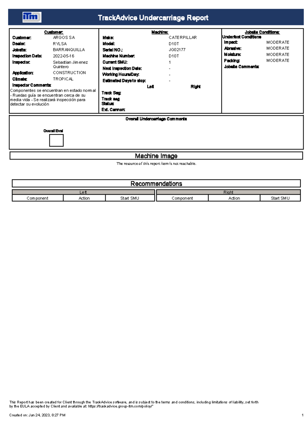 D10T 2023 01 24 20 27 - This Report has been created for Client through the TrackAdvice software ...