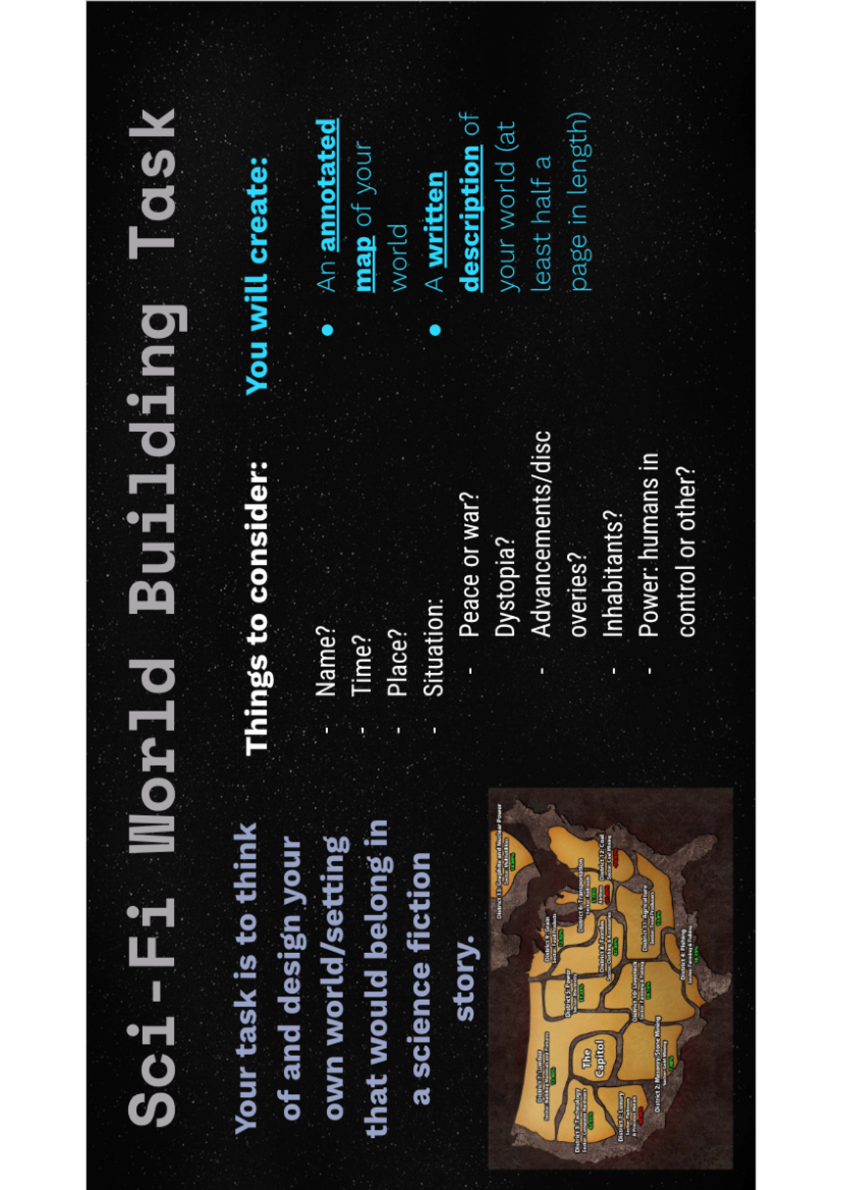 Sci Fi World Building - gnnnn - World Building Task Your task is to ...