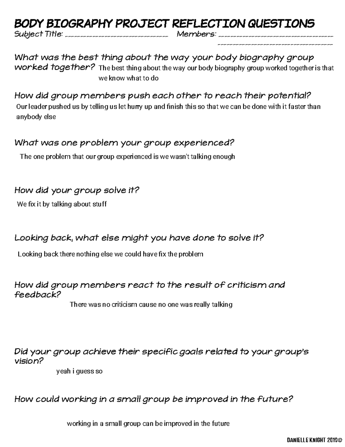 Gauranga Das - Greek Reflection Questions - What was the best thing ...