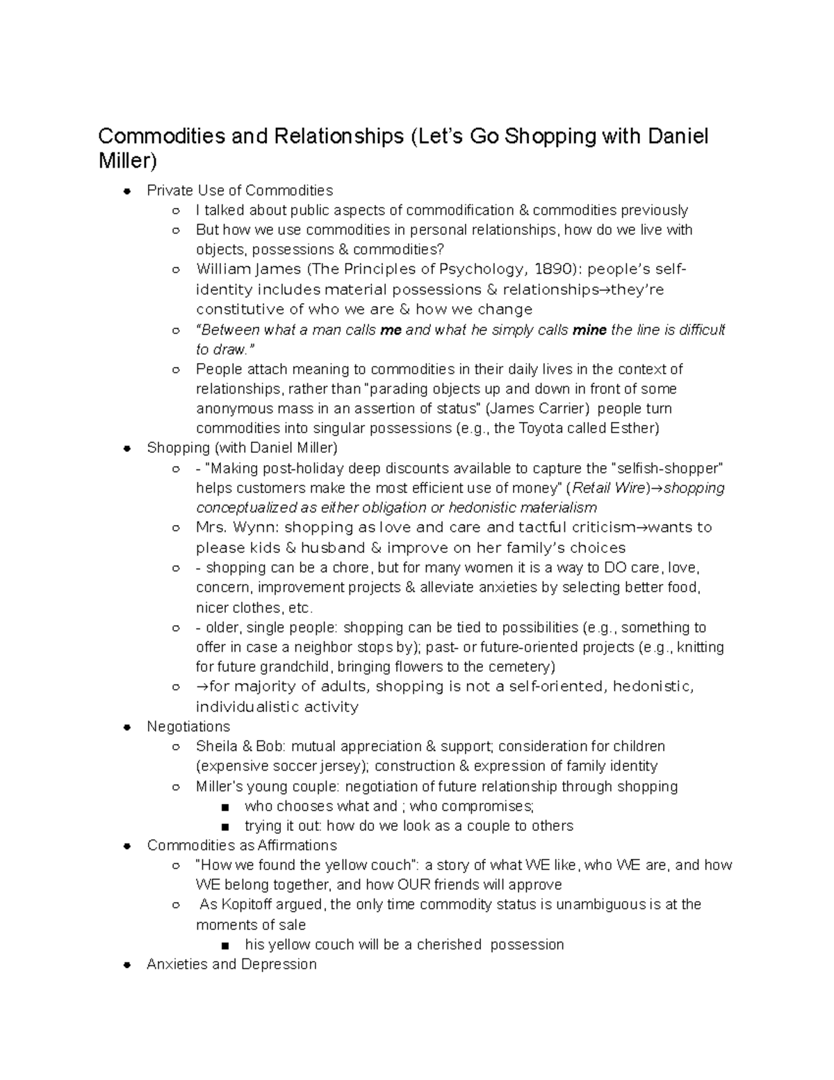 Lecture 9 Part 2 Berend Commodities And Relationships Let S Go Shopping With Daniel