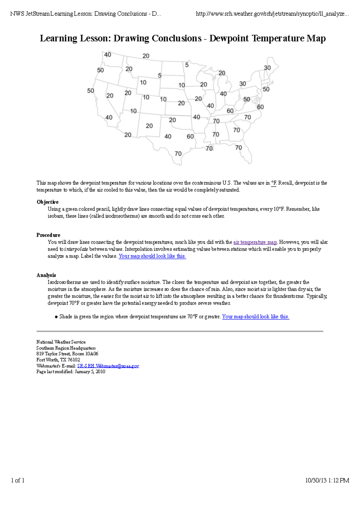 Surface td map explanation - Learning Lesson: Drawing Conclusions ...