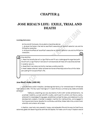 Chapter- 3 - This is a module on GEC 9 - Life and Works of Rizal ...