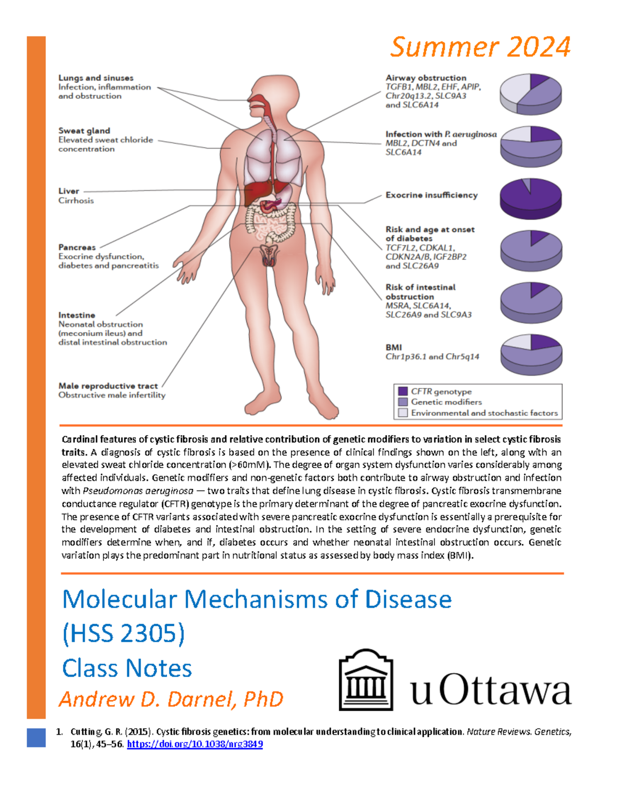Module-1 (HSS 2305) Summer 2024 - Molecular Mechanisms of Disease (HSS ...