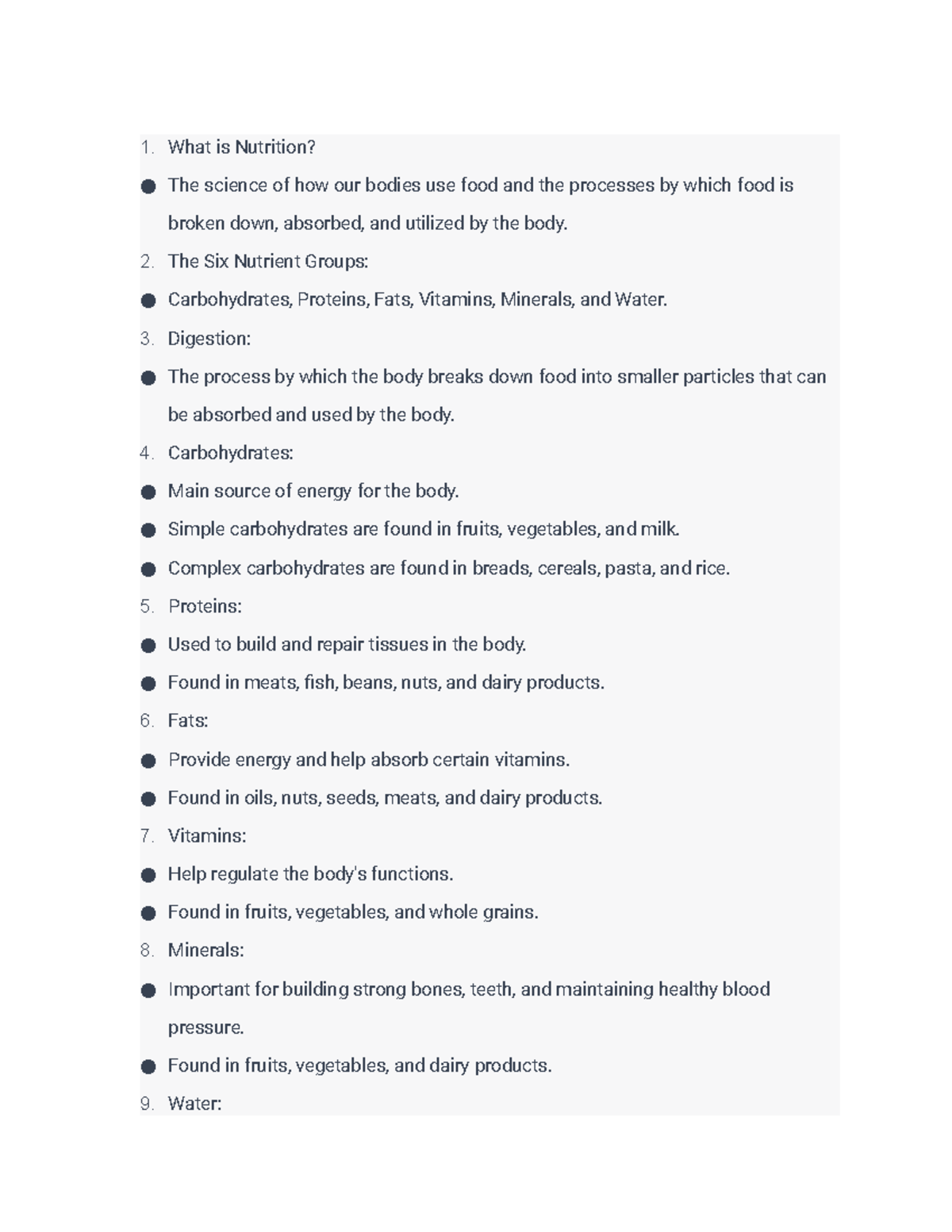 Intro to Nutrition - What is Nutrition? The science of how our bodies ...