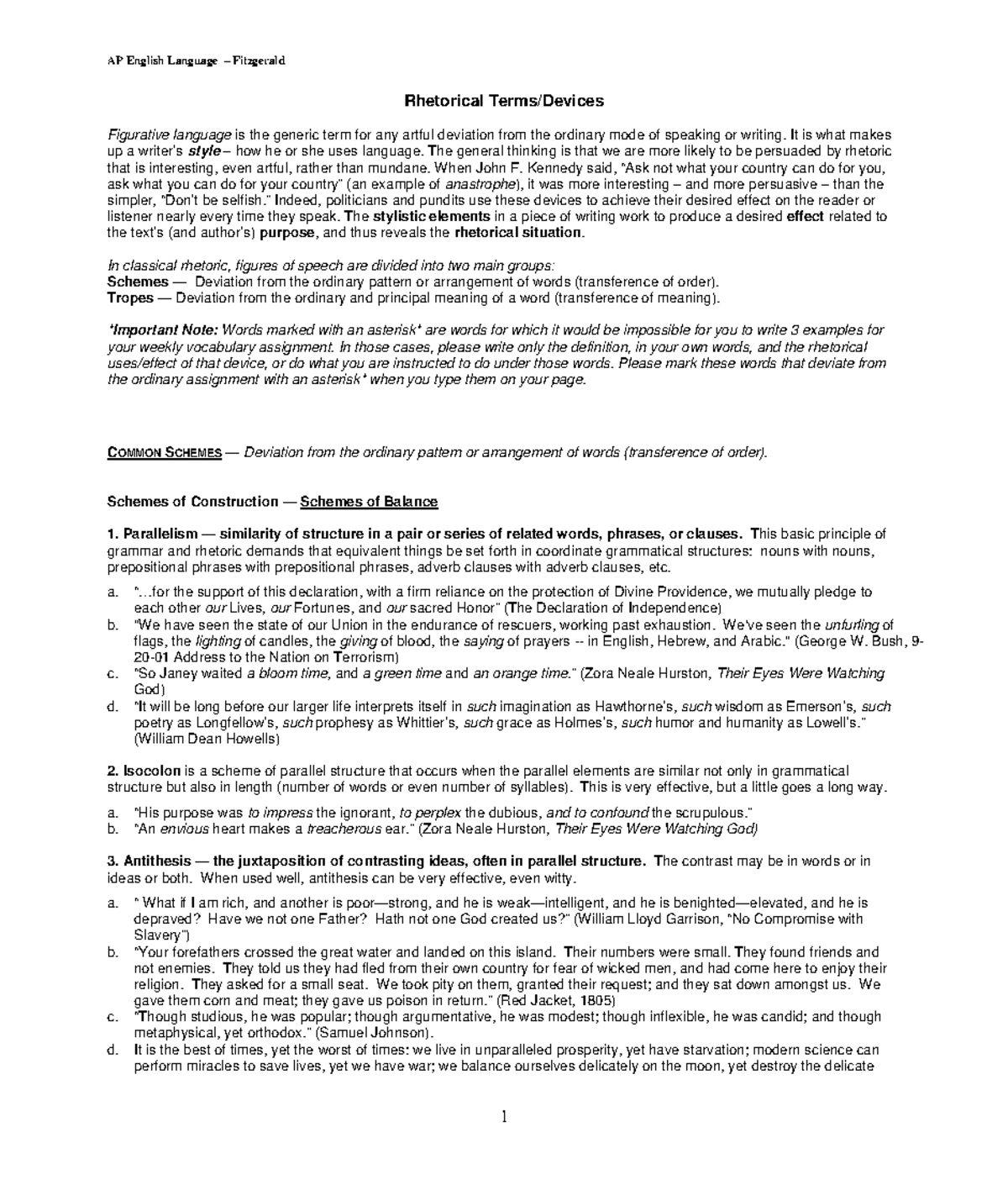 AP-English-Language-rhetorical devices - Rhetorical Terms/Devices ...