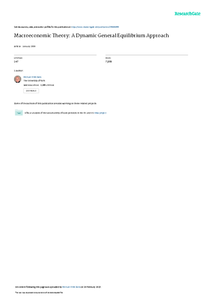 Solucion Ejercicio 2 Macroeconomia III - A. Si ý𝕡 es la variable ...