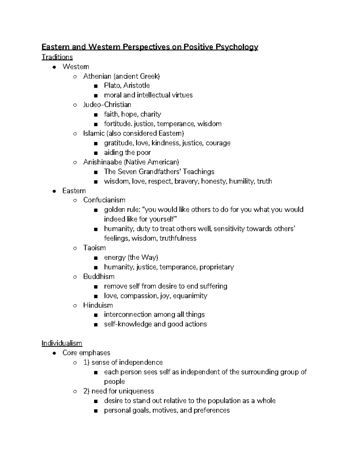 Positive Psychology: 9/8/20 - Eastern and Western Perspectives on ...