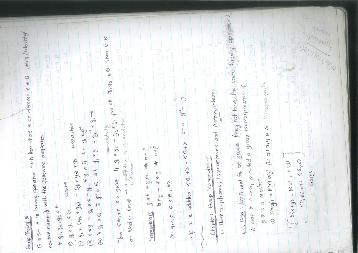 Group theory Notes - Summary Discrete mathematics - MAM3002H - Studocu