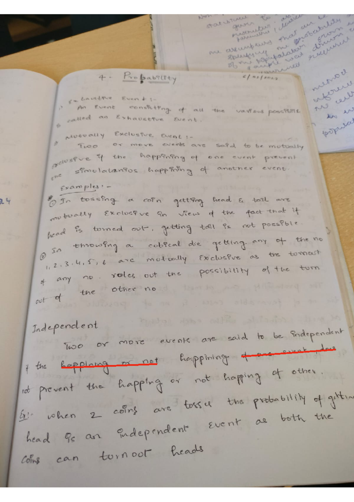 Course Statistics Probability Calculus 22cb120 Probability