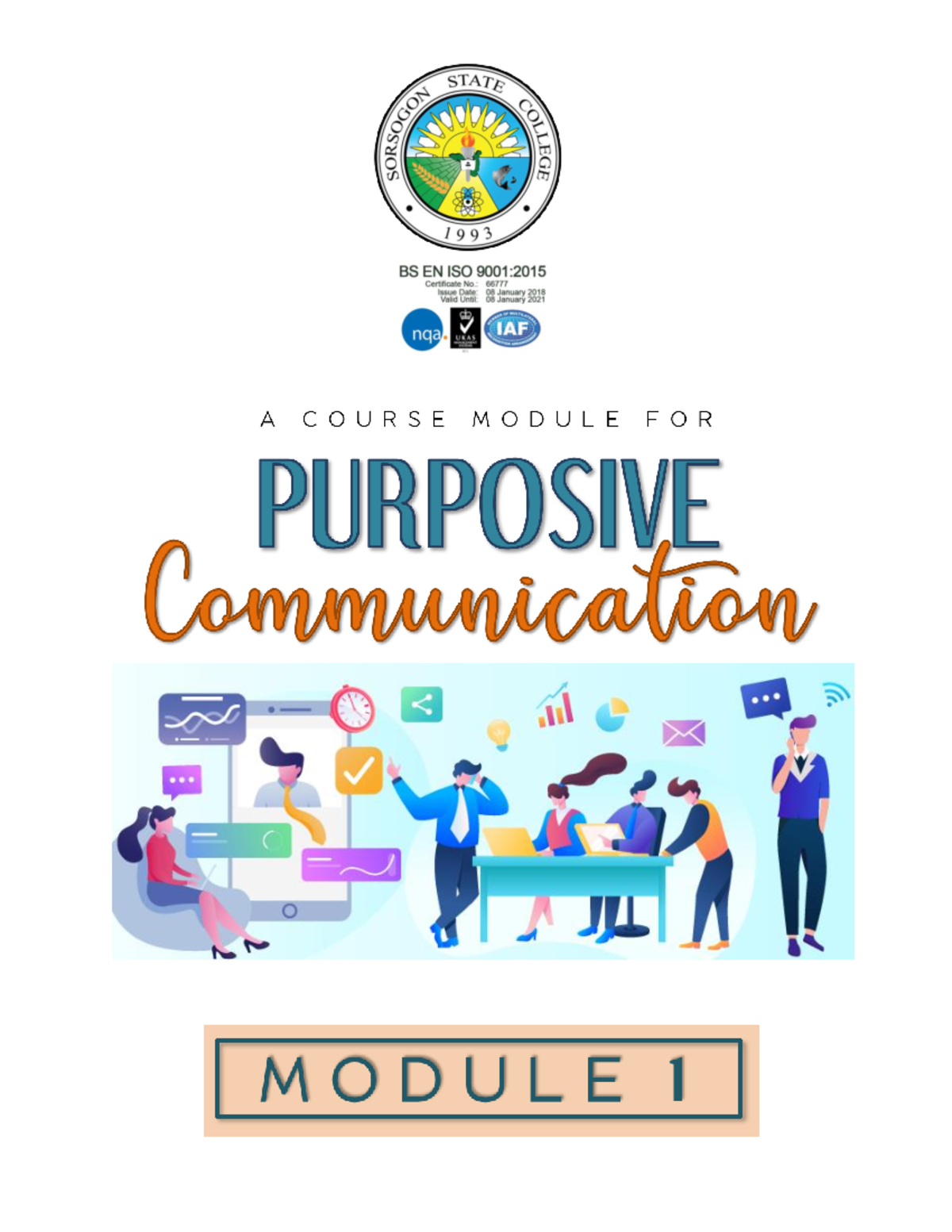 PC Module 1 Overview and Lesson 1 - Course Code : GE 13 Course Type ...