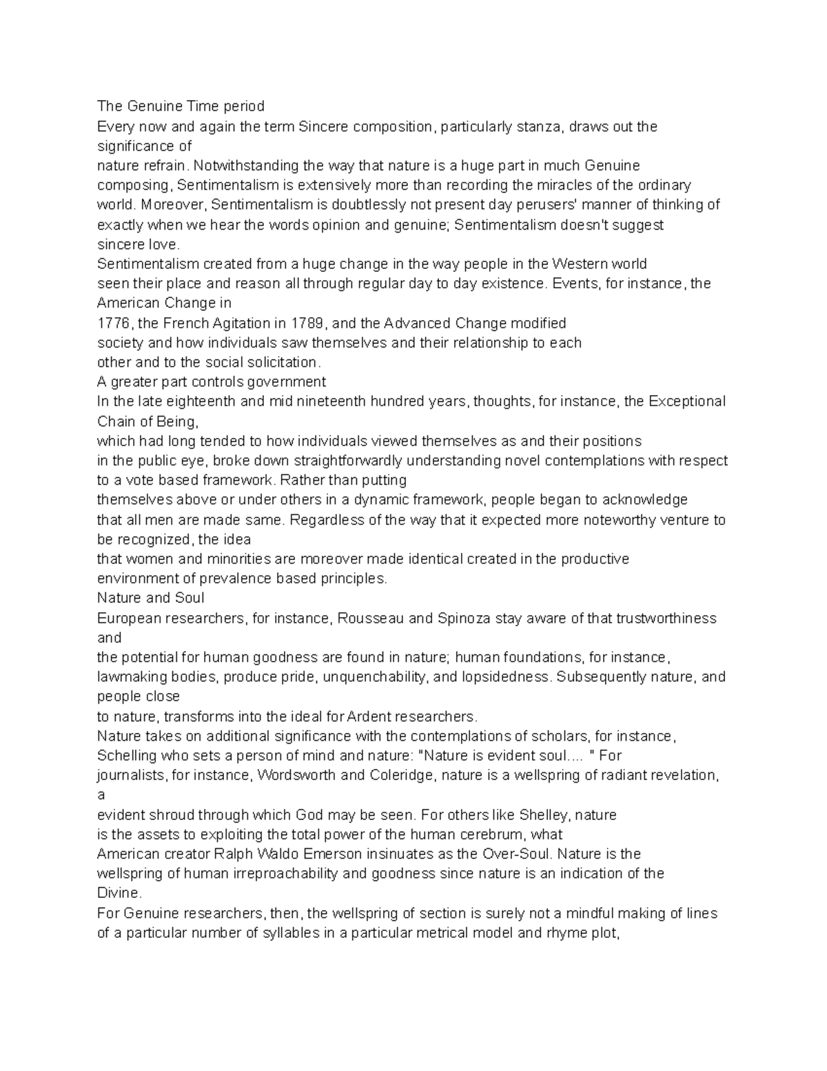 Modern British Literature Chpt 6 notes - The Genuine Time period Every ...