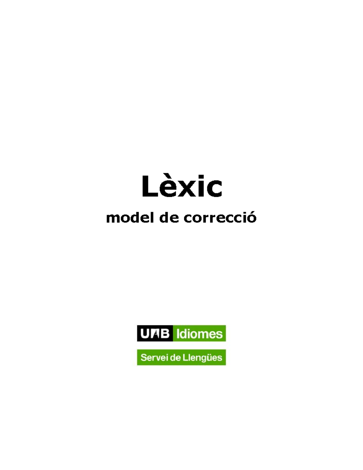 U2-Derivació i precisió lèxica - Lèxic model de correcció Derivats ...