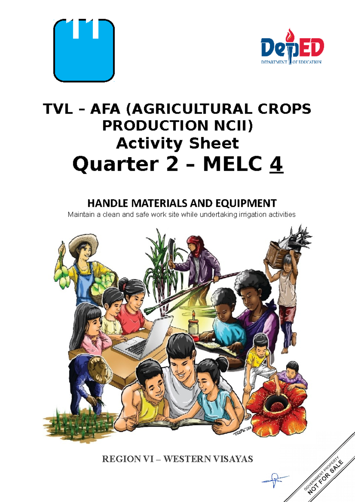 AFA Agricrops NCII SHS11 Q2 LAS4 Final - HANDLE MATERIALS AND EQUIPMENT ...