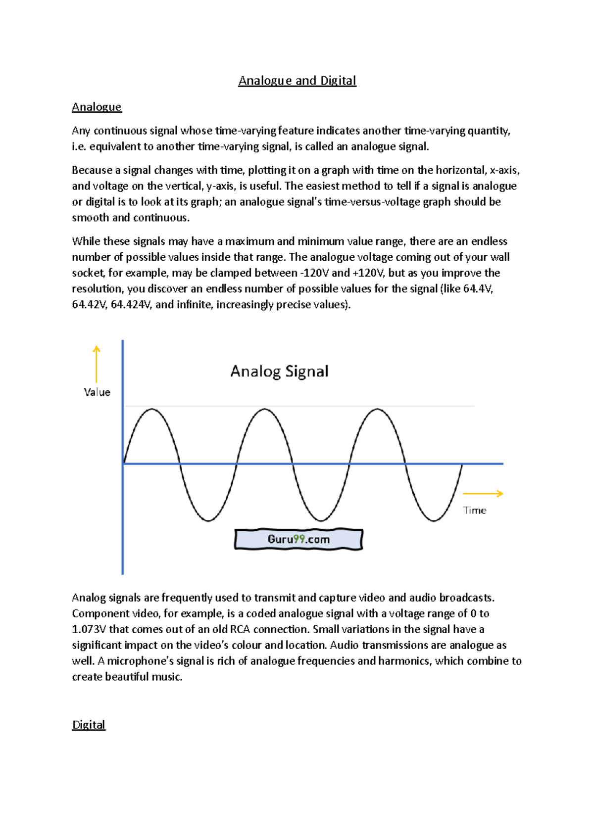 Analogue and Digital - work for difraction grating and work for school ...