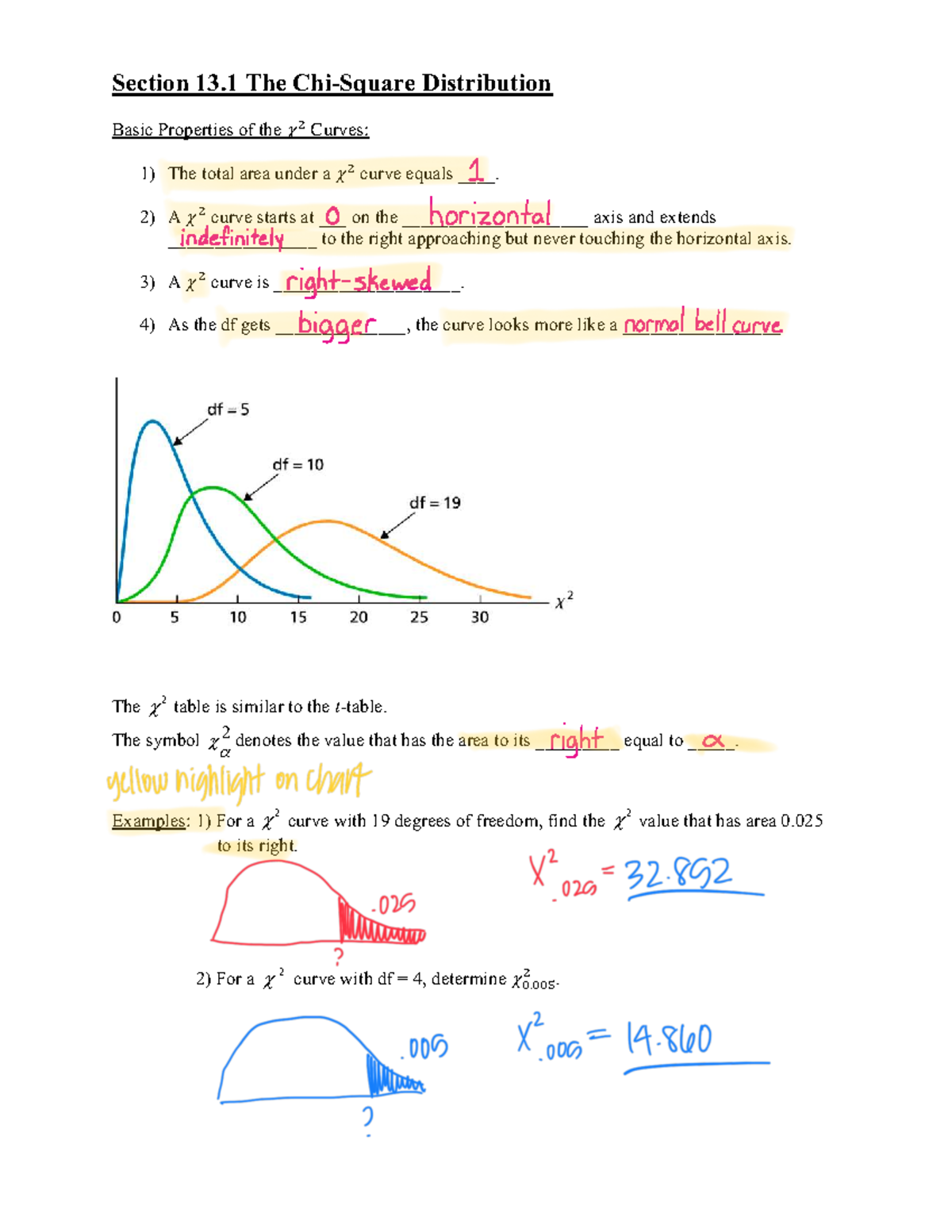 Chapter 13 - Teacher: Jennifer Beckmen - Section 13 The Chi-Square ...