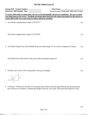 Calc3 exam1 s2022 - past - MA 26100 EXAM 1 02/22/ TEST/QUIZ NUMBER ...