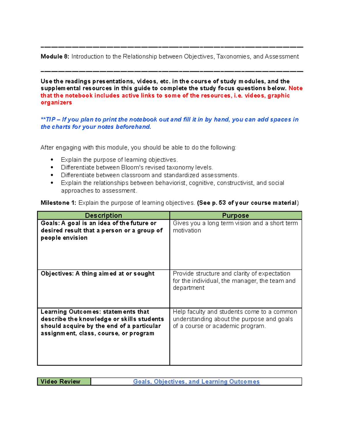 Module 8 Notebook (3-22) - - Studocu