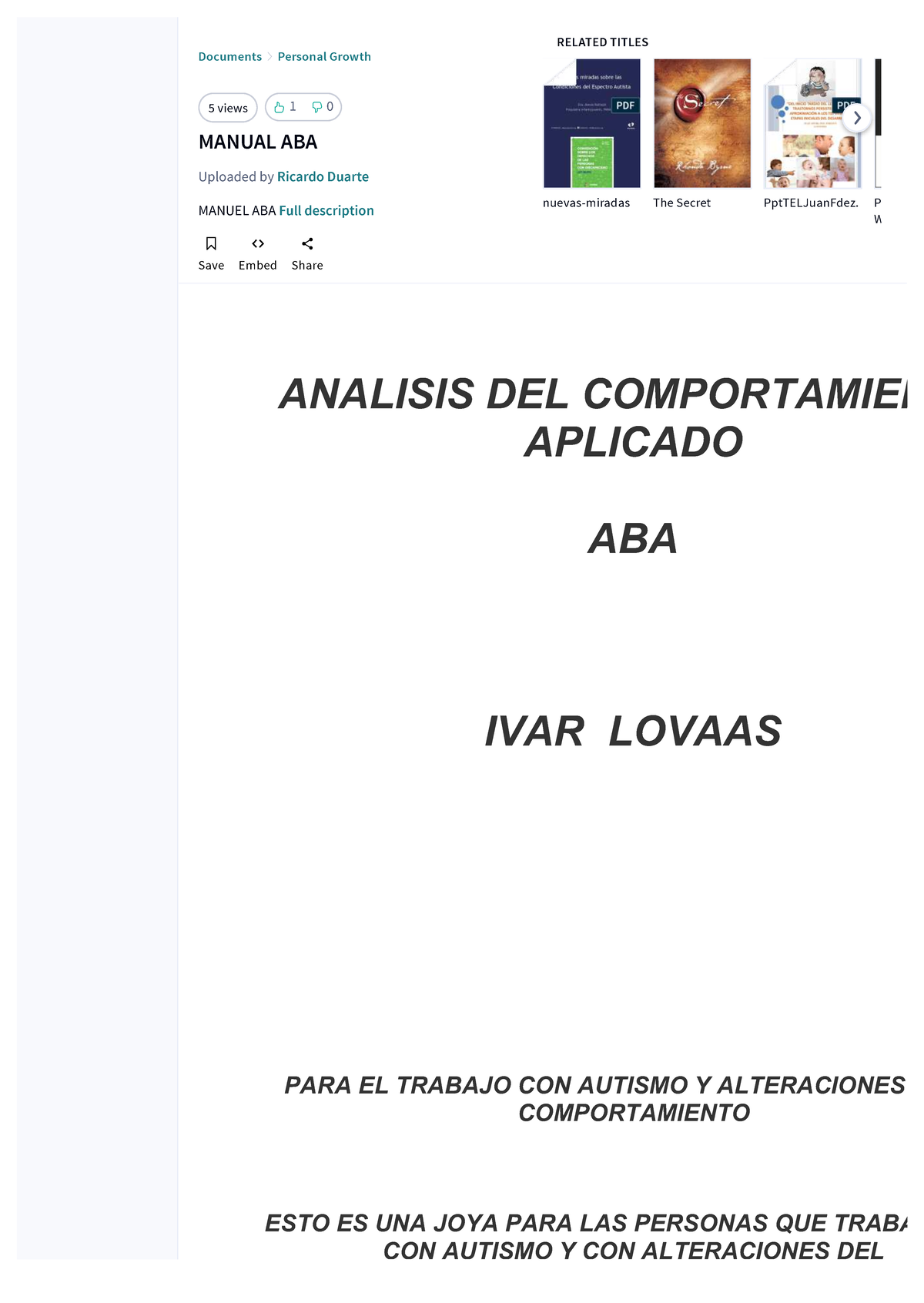 Pdf-manual-aba compress - Documents Personal Growth MANUAL ABA Uploaded ...