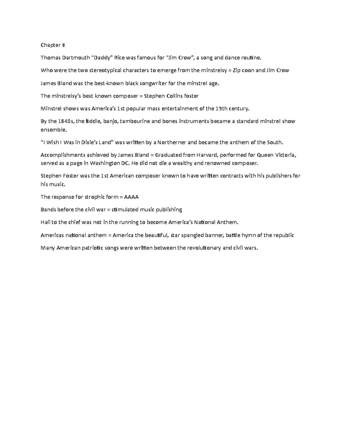 MHL155 Chapter 6 Notes - Dr. Melanie Ohm - Chapter 6 Thomas Dartmouth ...