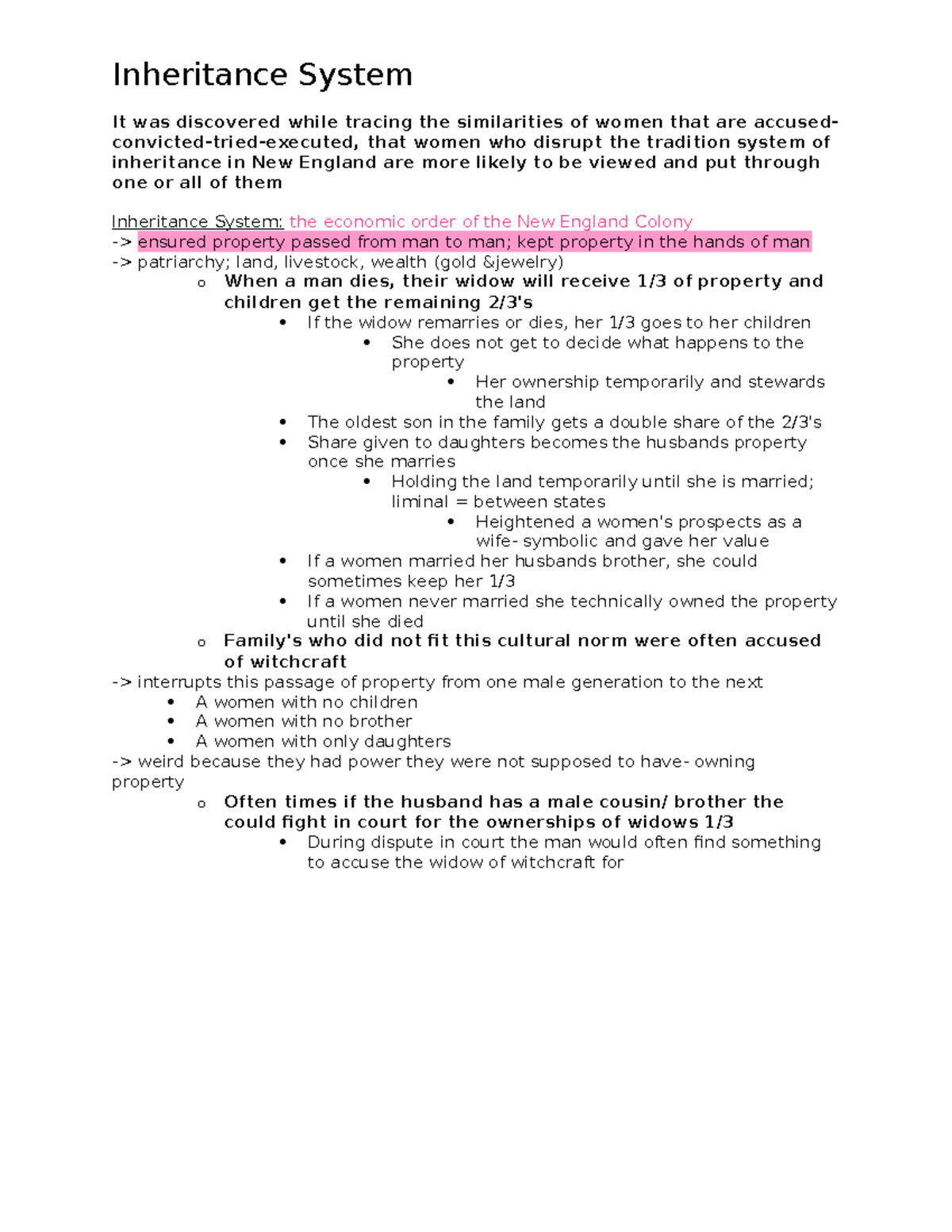Inheritance System Notes - Inheritance System It was discovered while ...