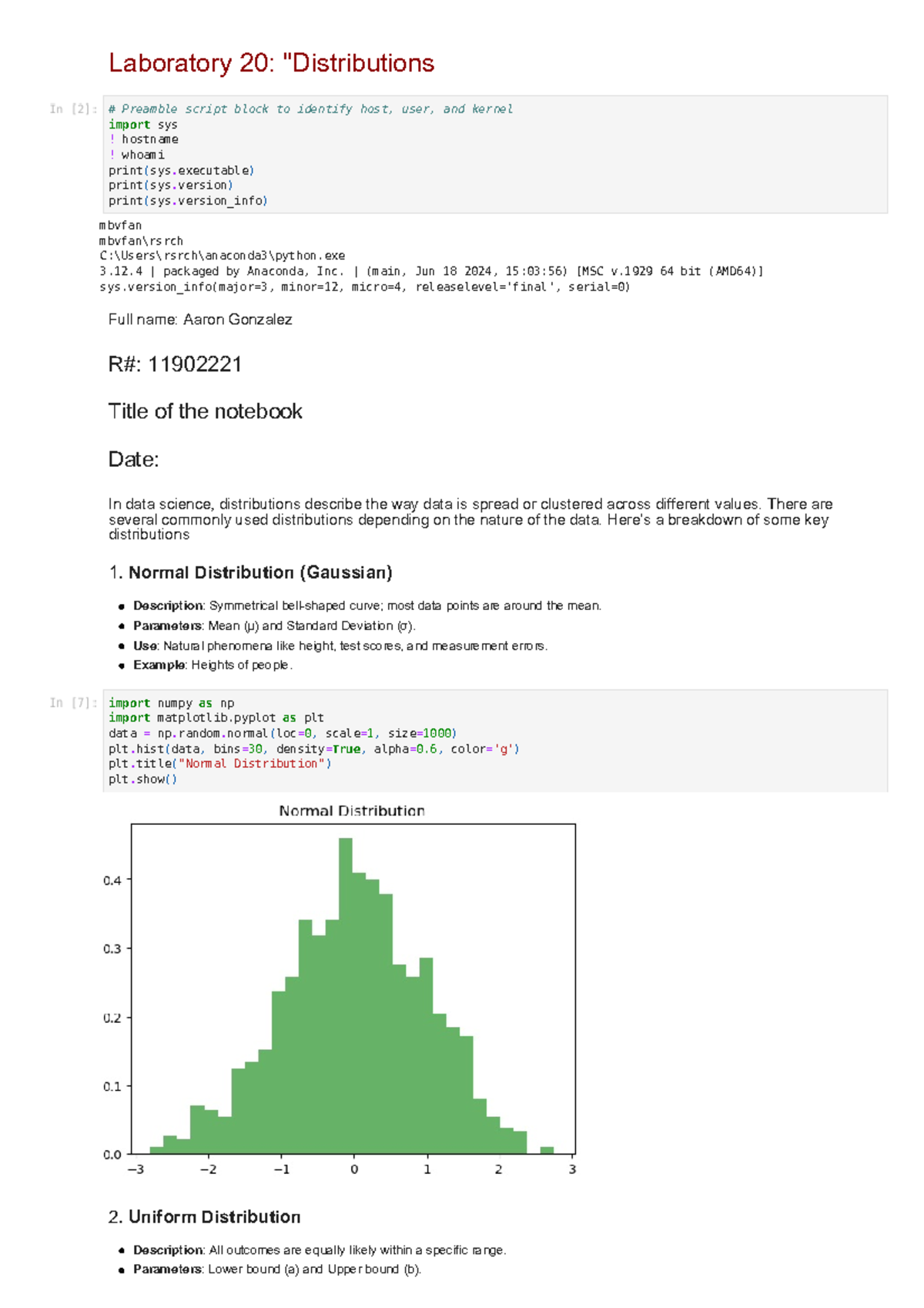 Lab020 - Lab 20 - Laboratory 20: "Distributions Preamble script block to identify host, user ...