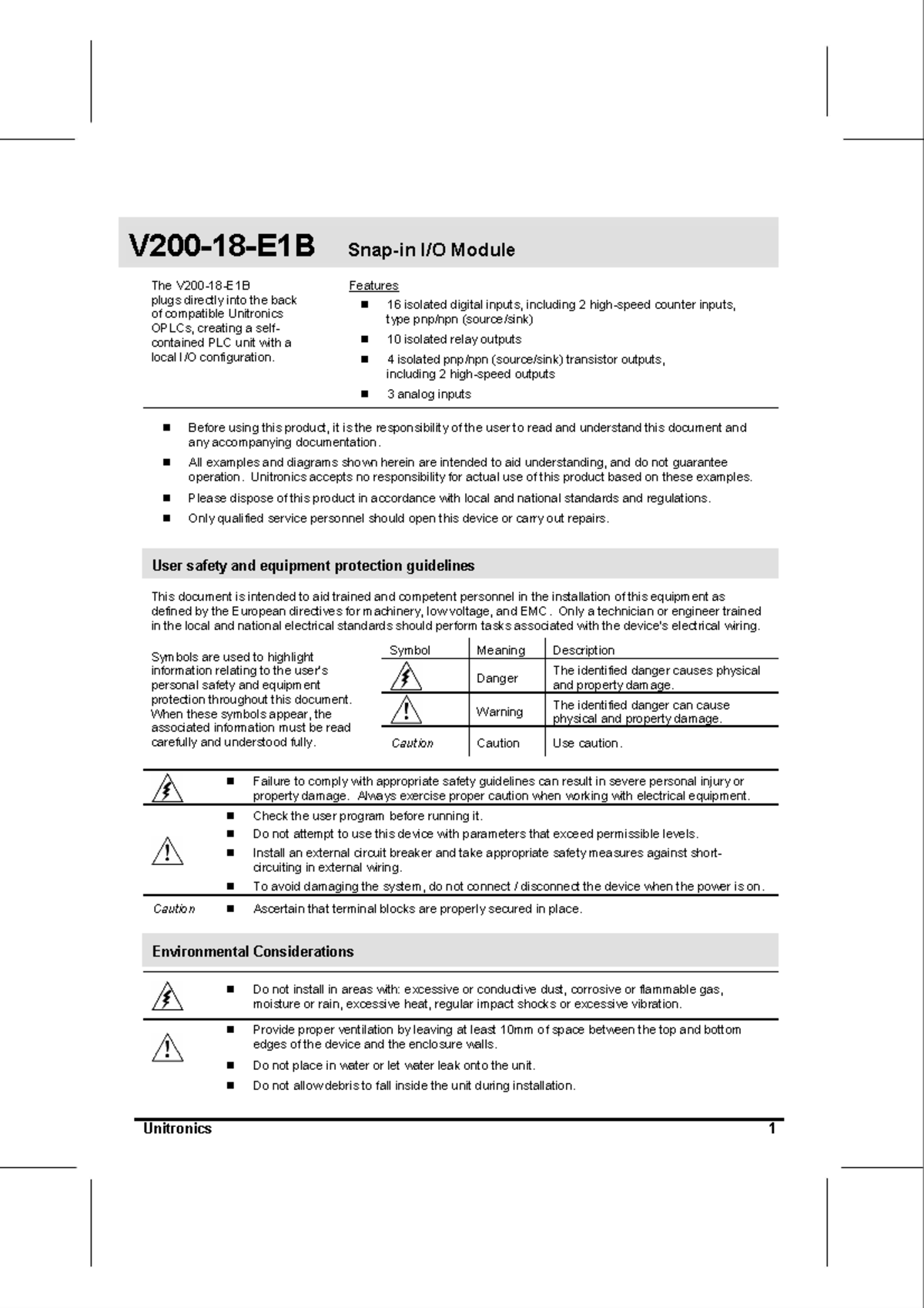 V200-1~1 - Sistemas de comunicación industrial tipo modbus - V200-18 ...
