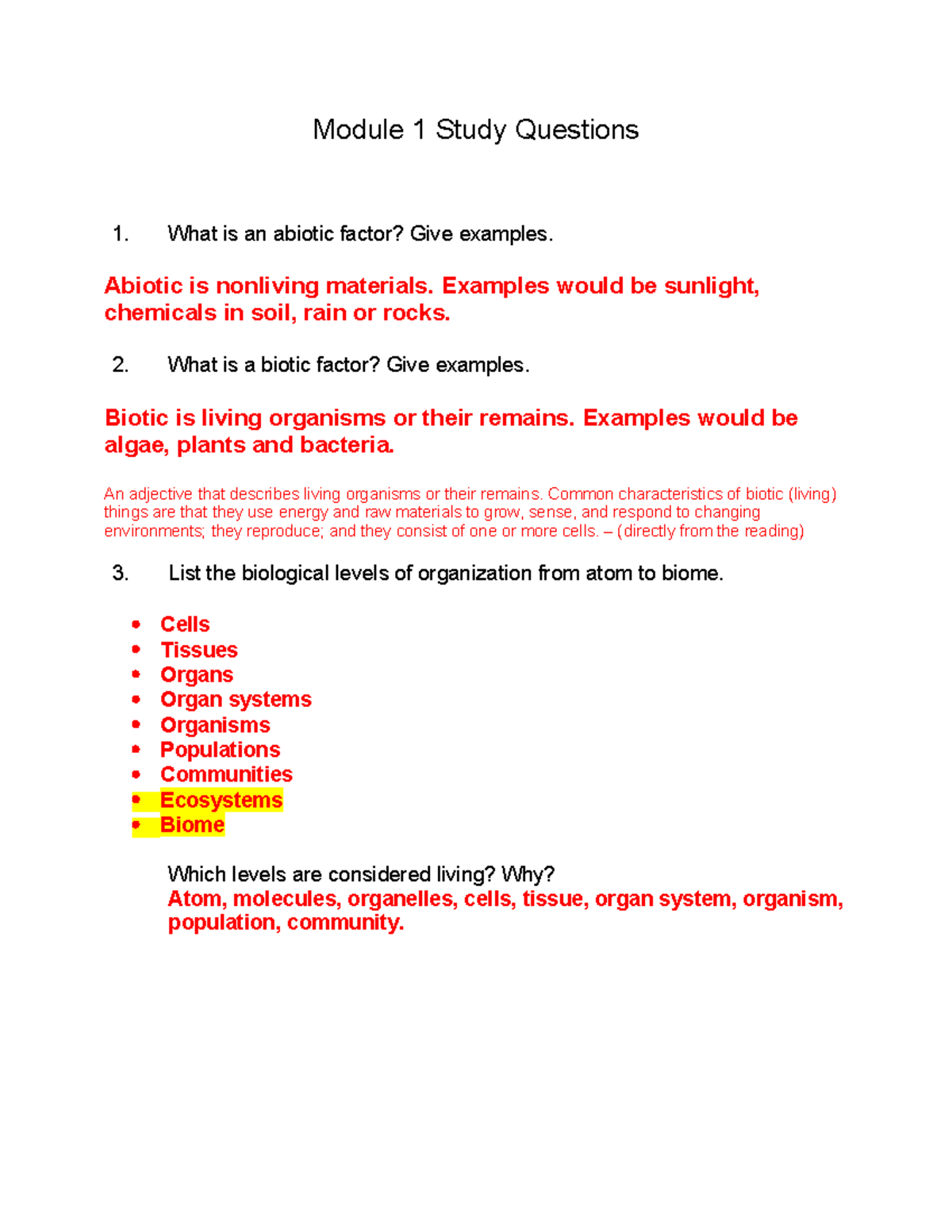 C190.v3 module 1 study questions - Module 1 Study Questions 1. What is ...