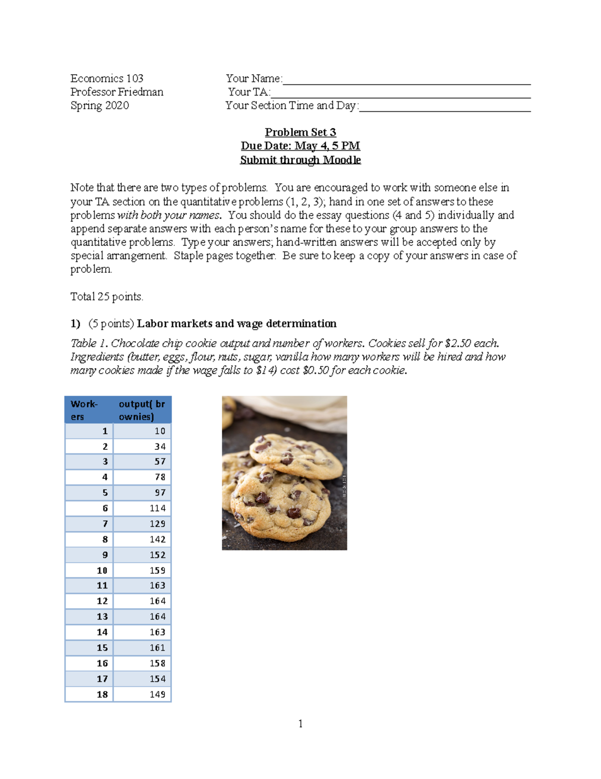 PS 3 Spring 2020 - Problem Set 3 - Economics 103 Your - Studocu