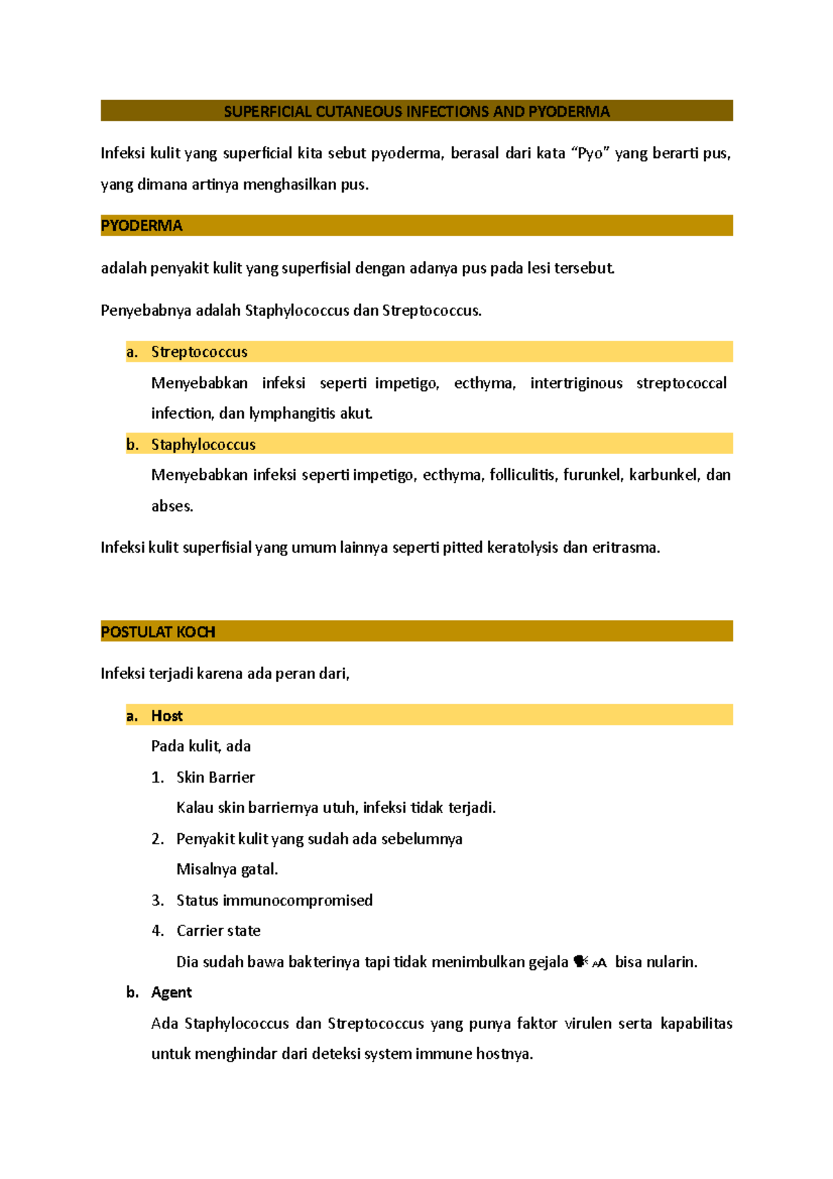 Skin Infection - SUPERFICIAL CUTANEOUS INFECTIONS AND PYODERMA Infeksi ...