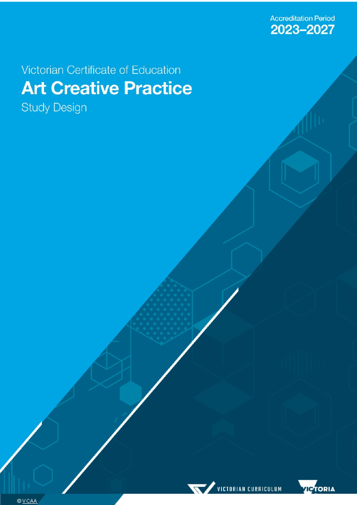 ACP Study Design - ####### © VCAA Authorised and published by the ...